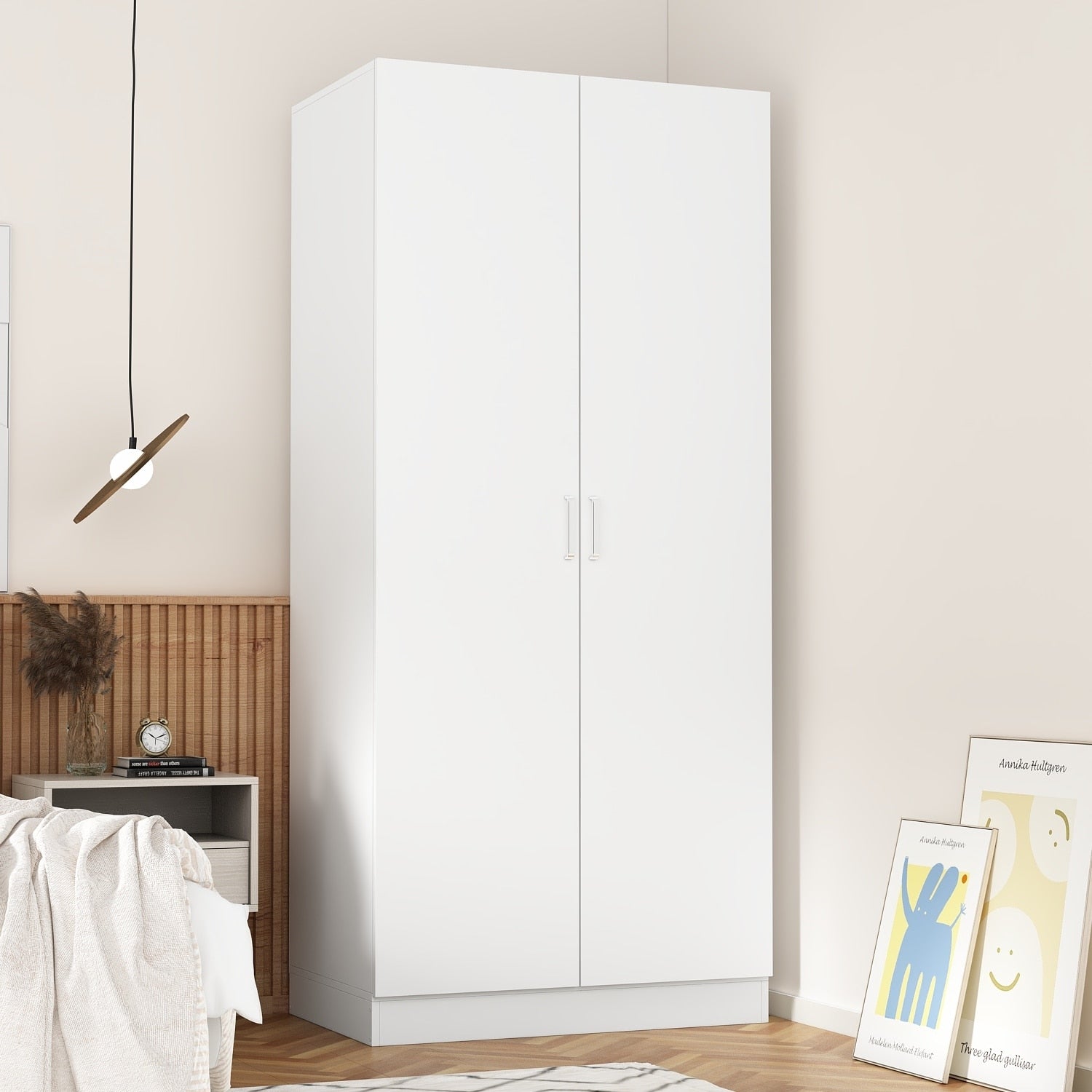 Plain white wardrobe store