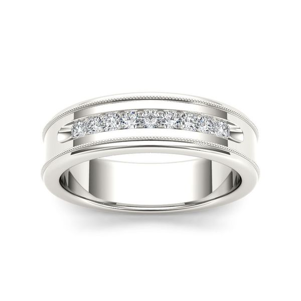 De Couer IGI Certified 14k White Gold 1/3ct TDW Diamond Men's Wedding ... De Couer IGI Certified 14k White Gold 1/3ct TDW Diamond Men's Wedding ...