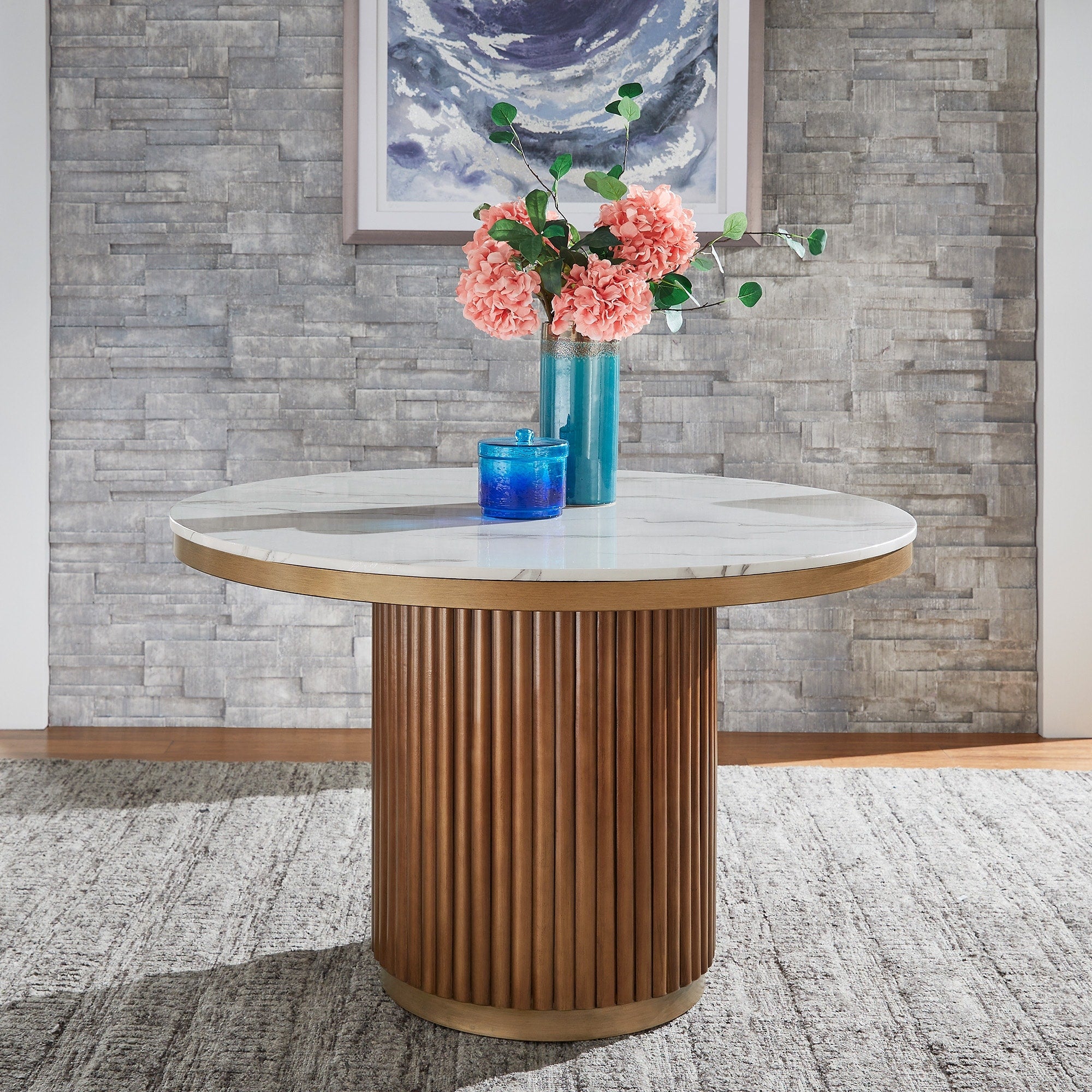 Marble table pedestal base store