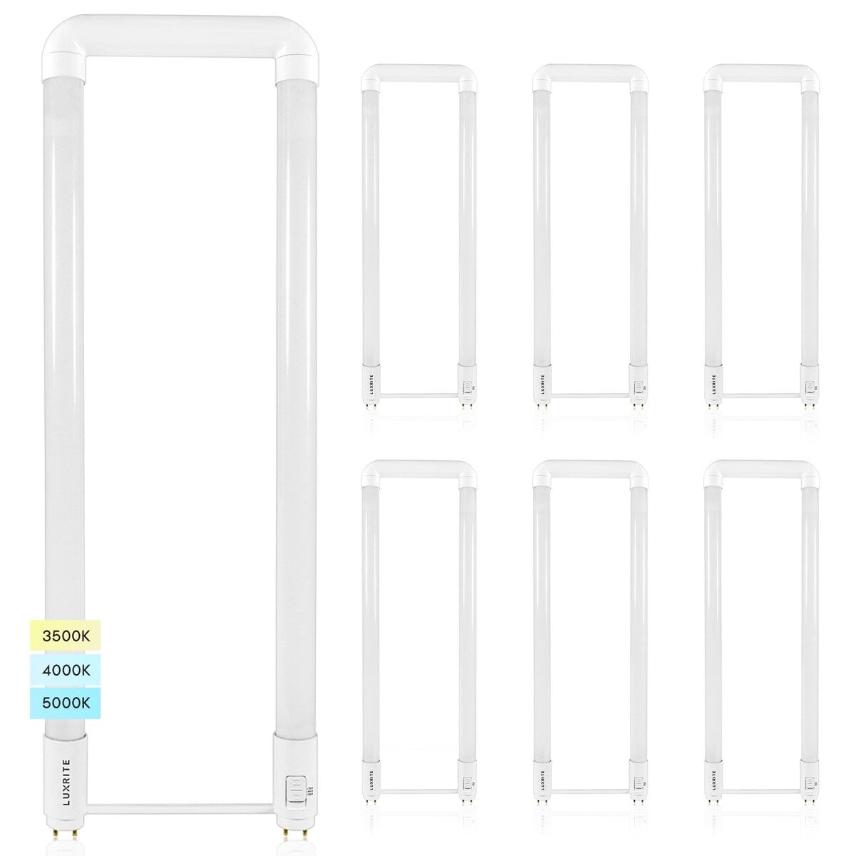 Luxrite U Bend LED Tube Light T8 T12 15W 3 Color Option 1900 Lumens Di ...