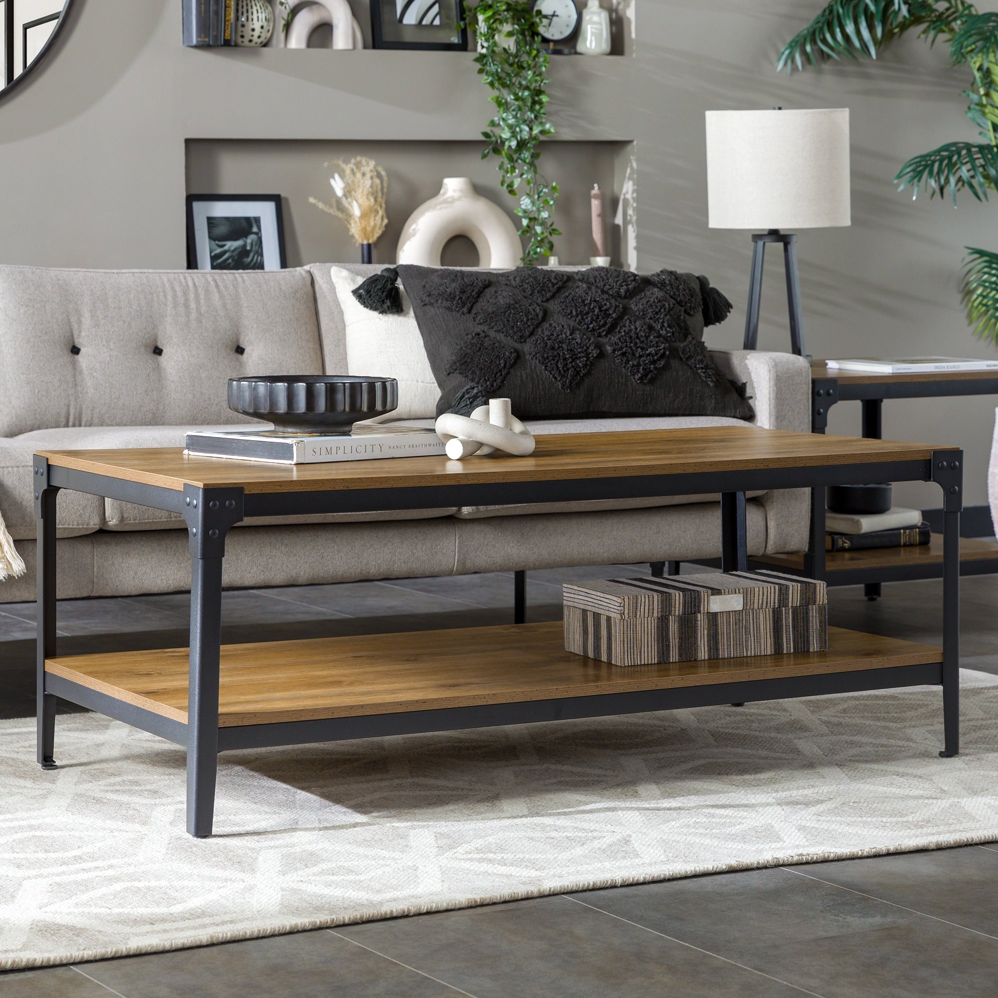 Gray barnwood coffee table store