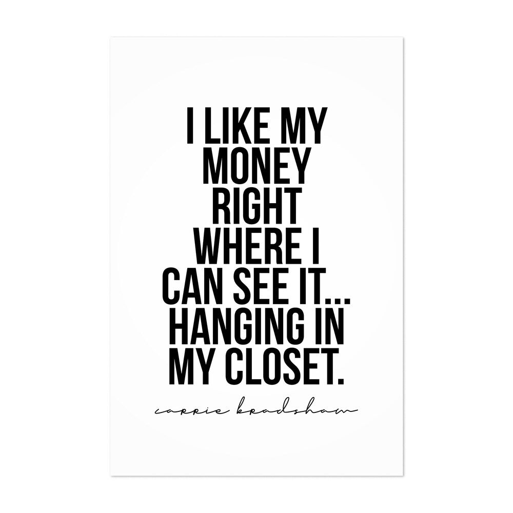 Noir Gallery Sex And The City Quote Typography Unframed Art Print Post