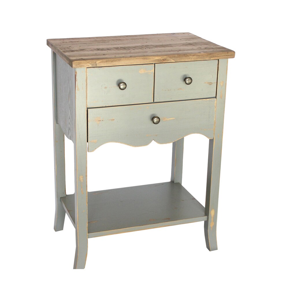 Vip Aerilyn 3 Drawer Side Table Overstock