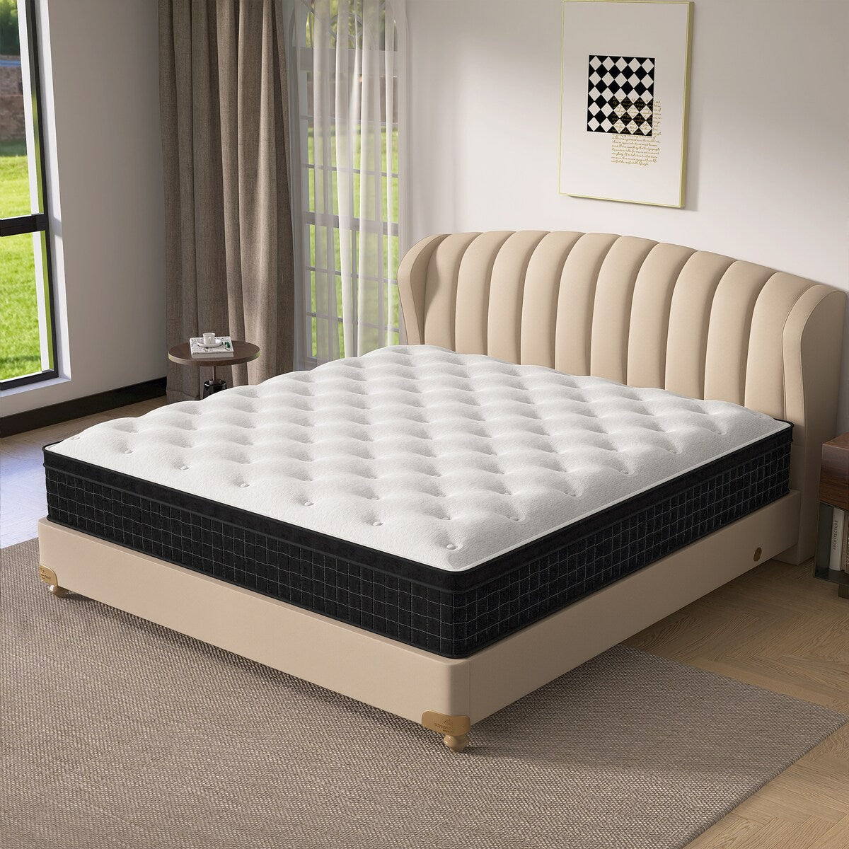 12 Inch Euro Top Memory Foam Hybrid Mattress in a Box