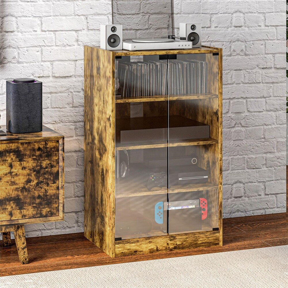 Merrick sliding door media cabinet store