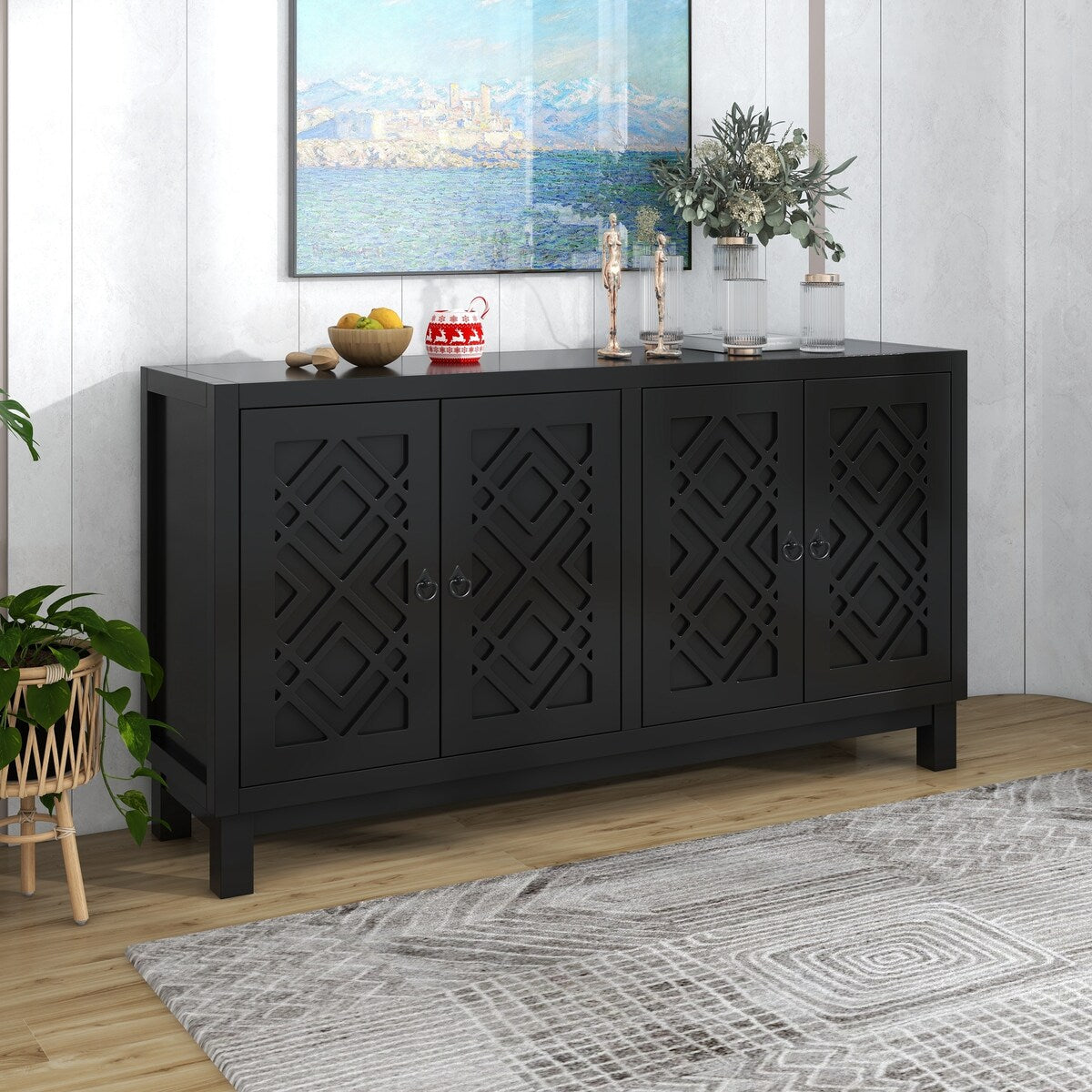 Overstock buffet cabinet store