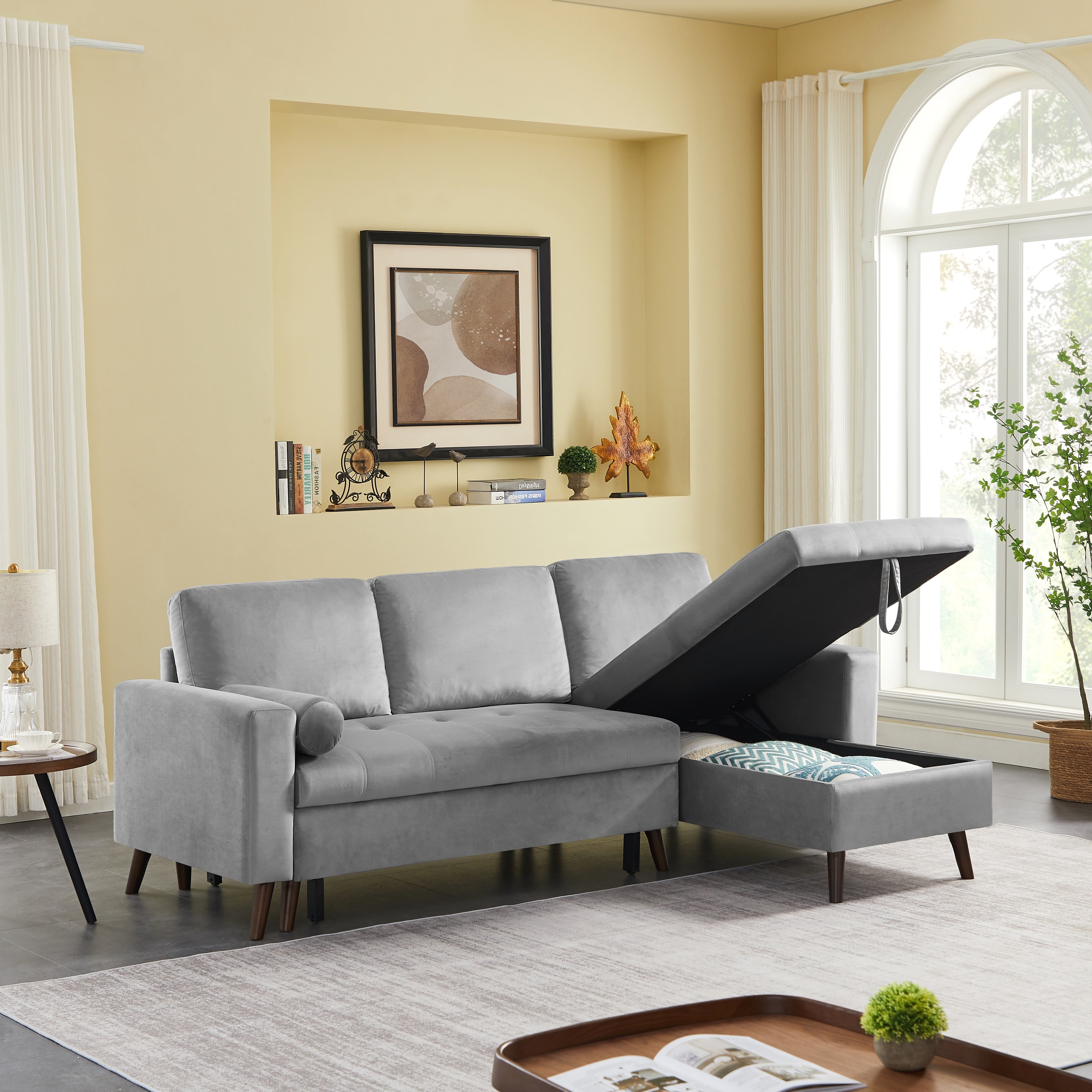 Right handed chaise sofa store