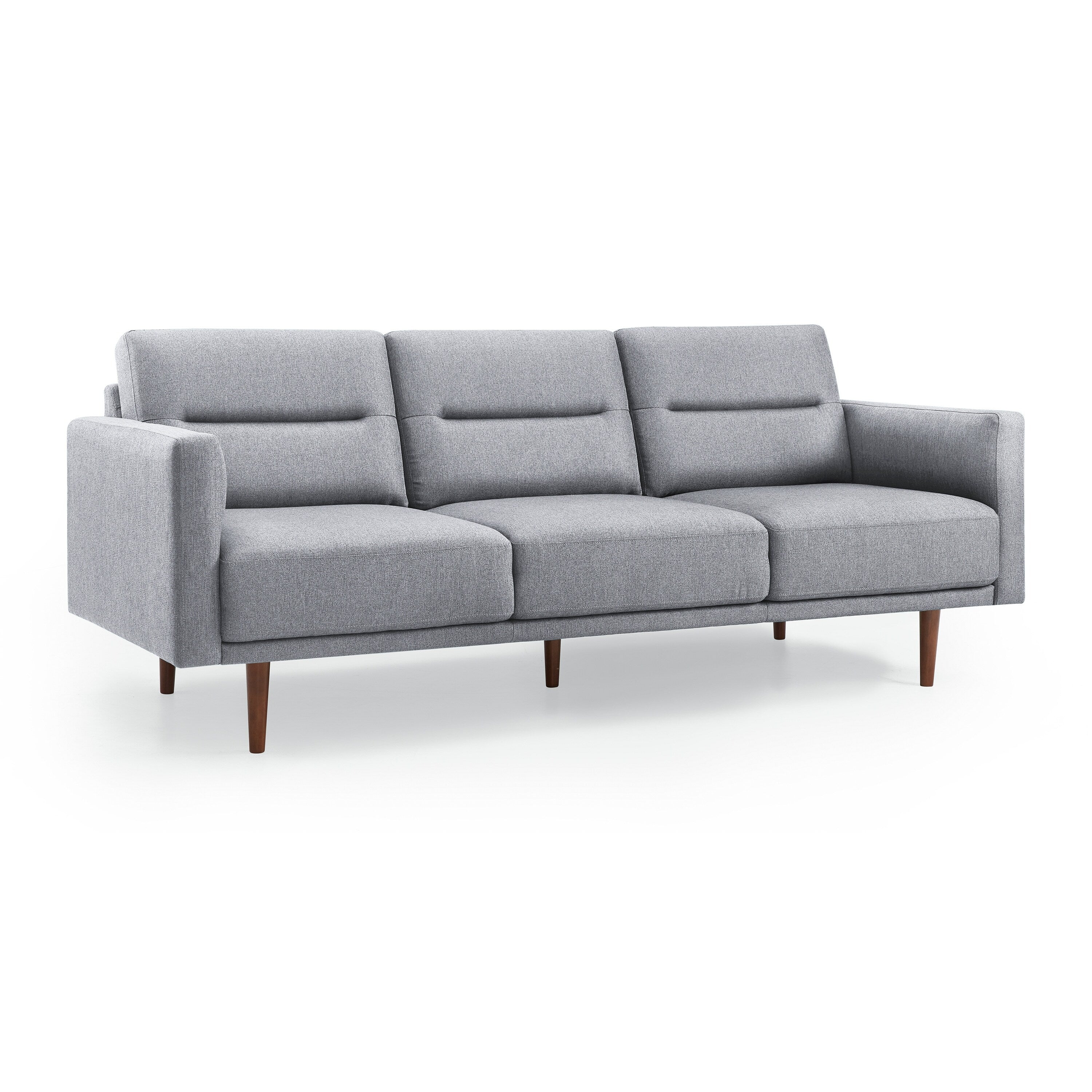 Art Leon Mid century Modern Fabric 3 seat Sofa