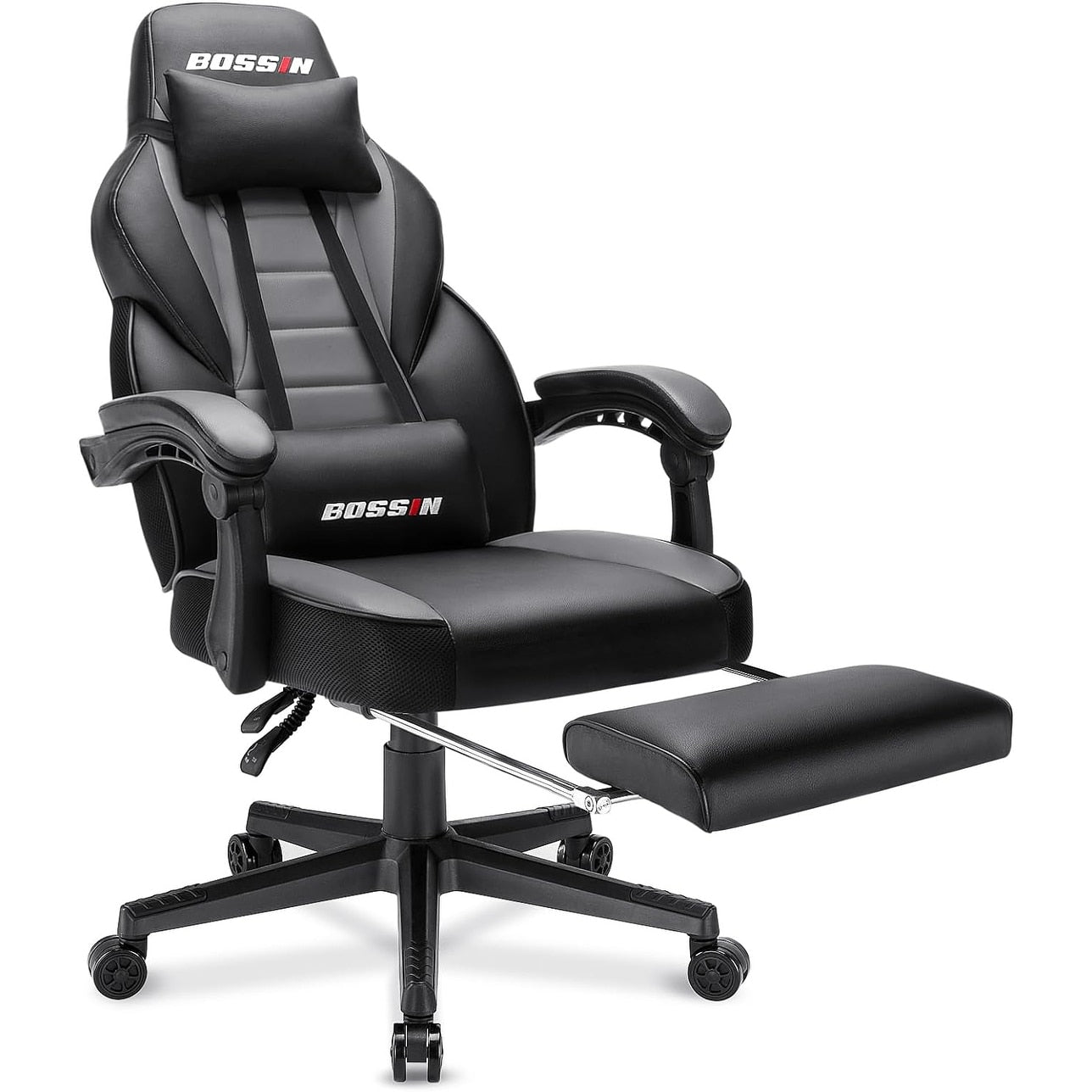 BOSSIN Racing Style Gaming Chair 400 lbs Big and Tall gamer chair High Overstock