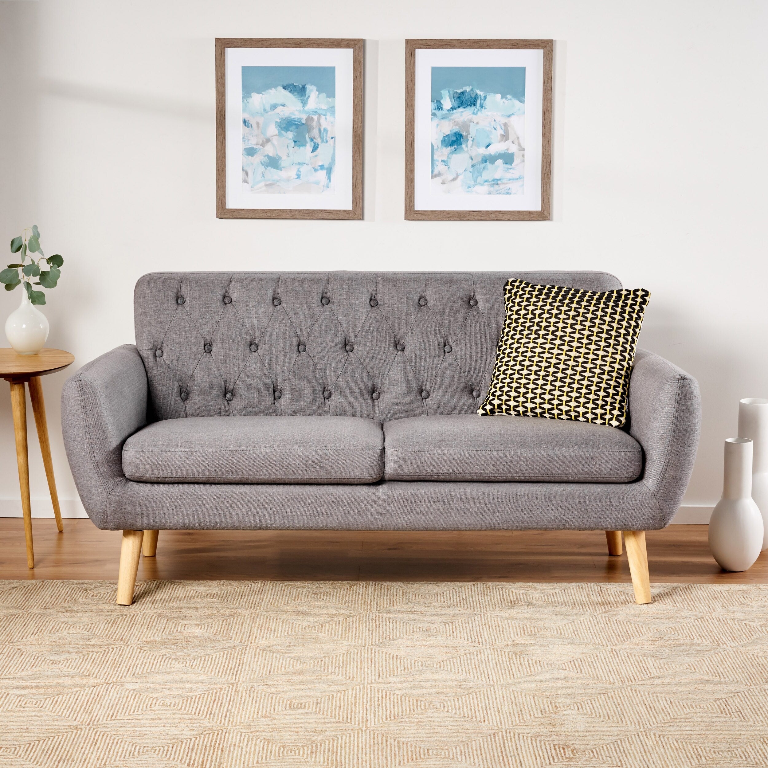 Bernice Mid century Modern Petite Sofa by Christopher Knight Home