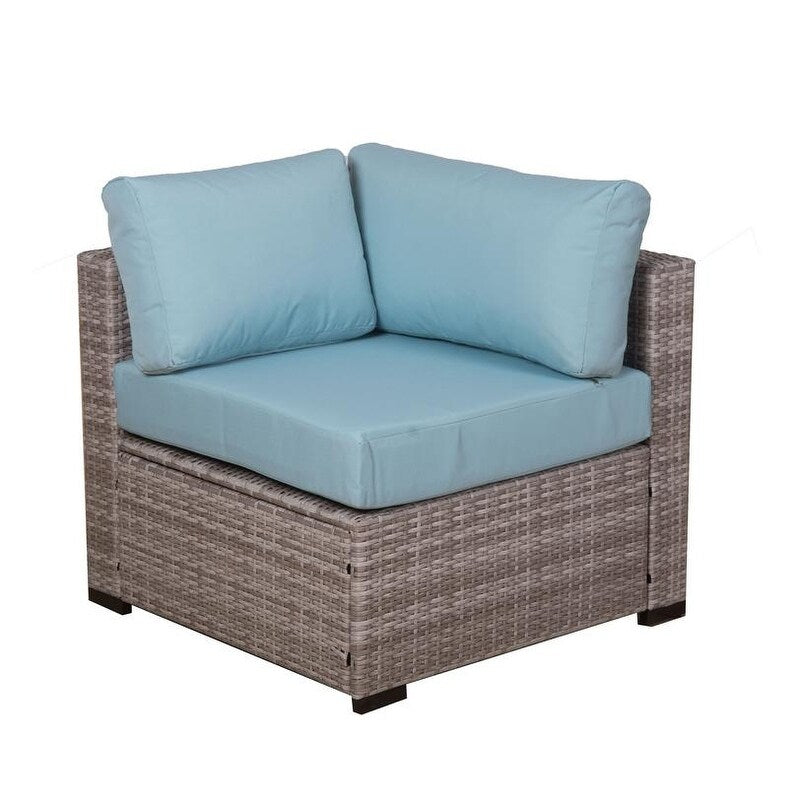 BroyerK 7 piece Sectional Patio Outdoor Furniture Set