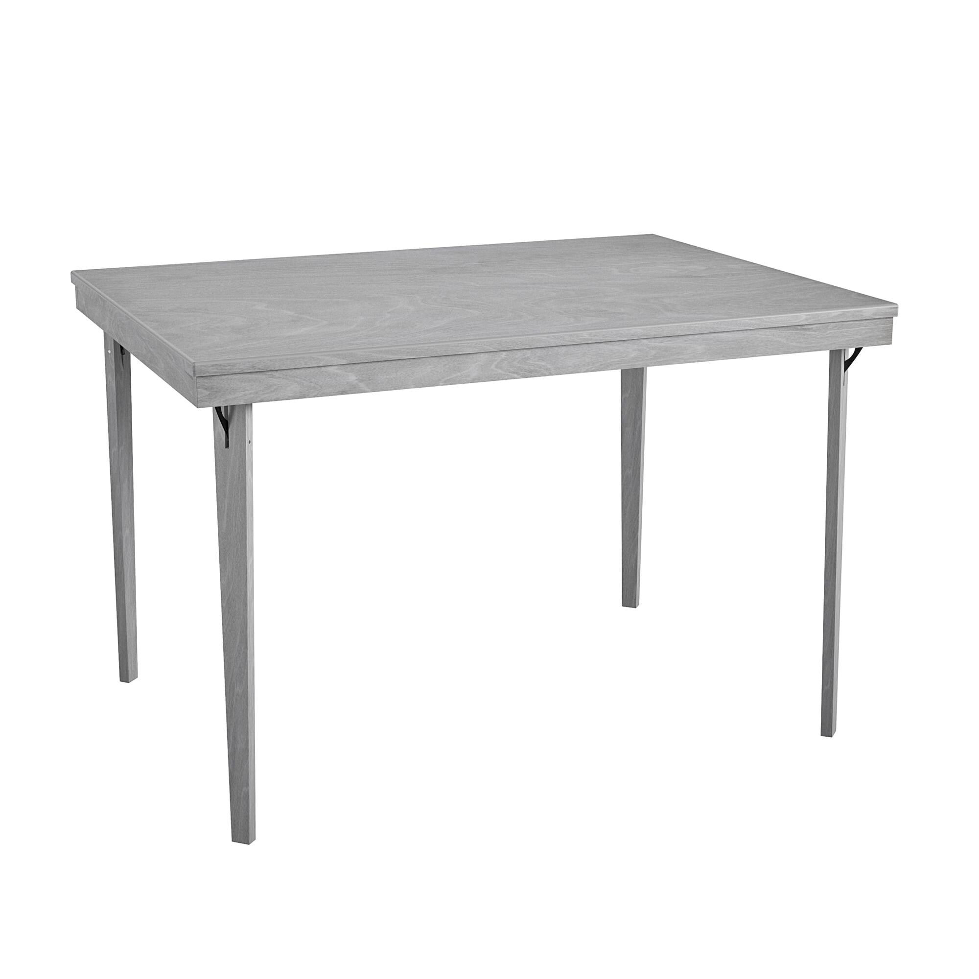COSCO Grey Woodgrain Wood Folding Dining Table