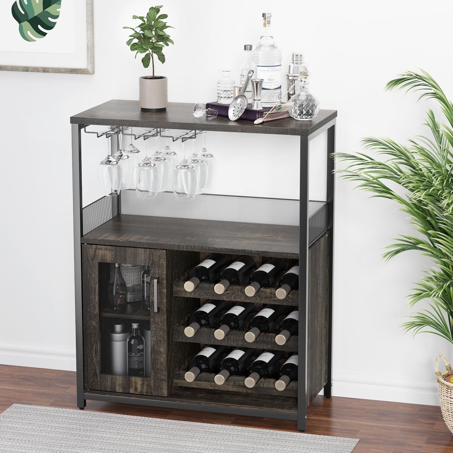 Overstock wine bar cabinet store