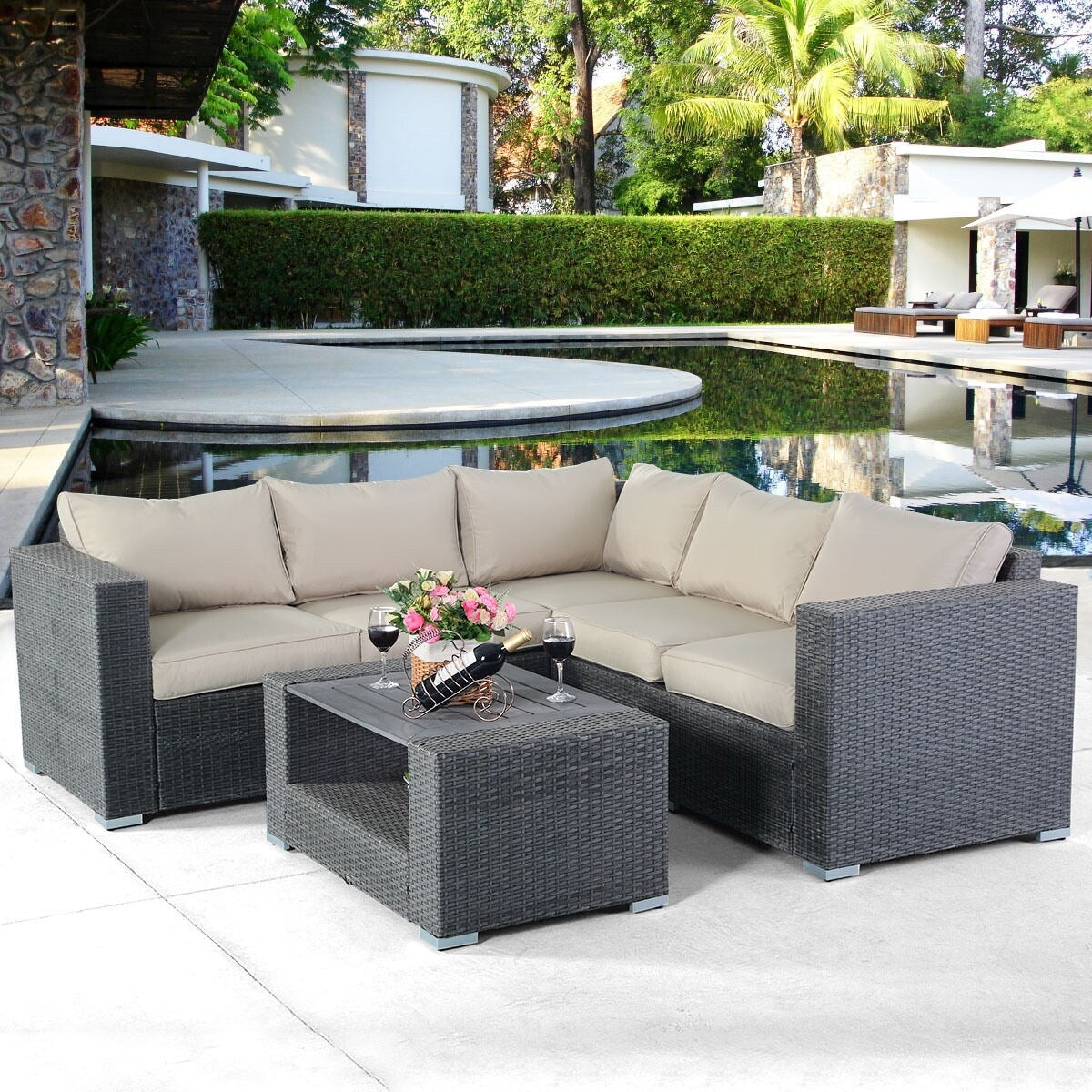 6 seater garden sofa set store