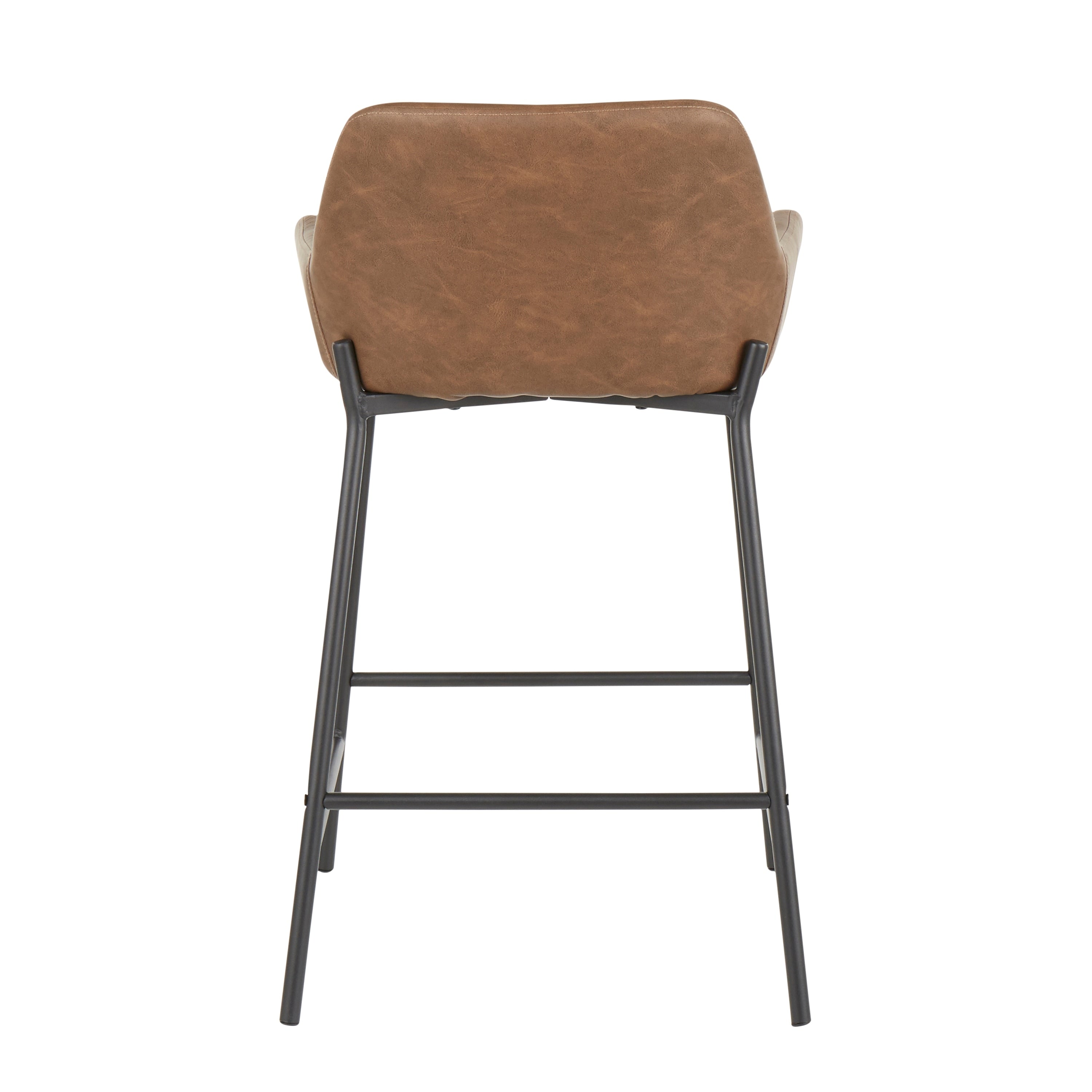 Carbon Loft Galotti Industrial Counter Stools Set of 2 N A