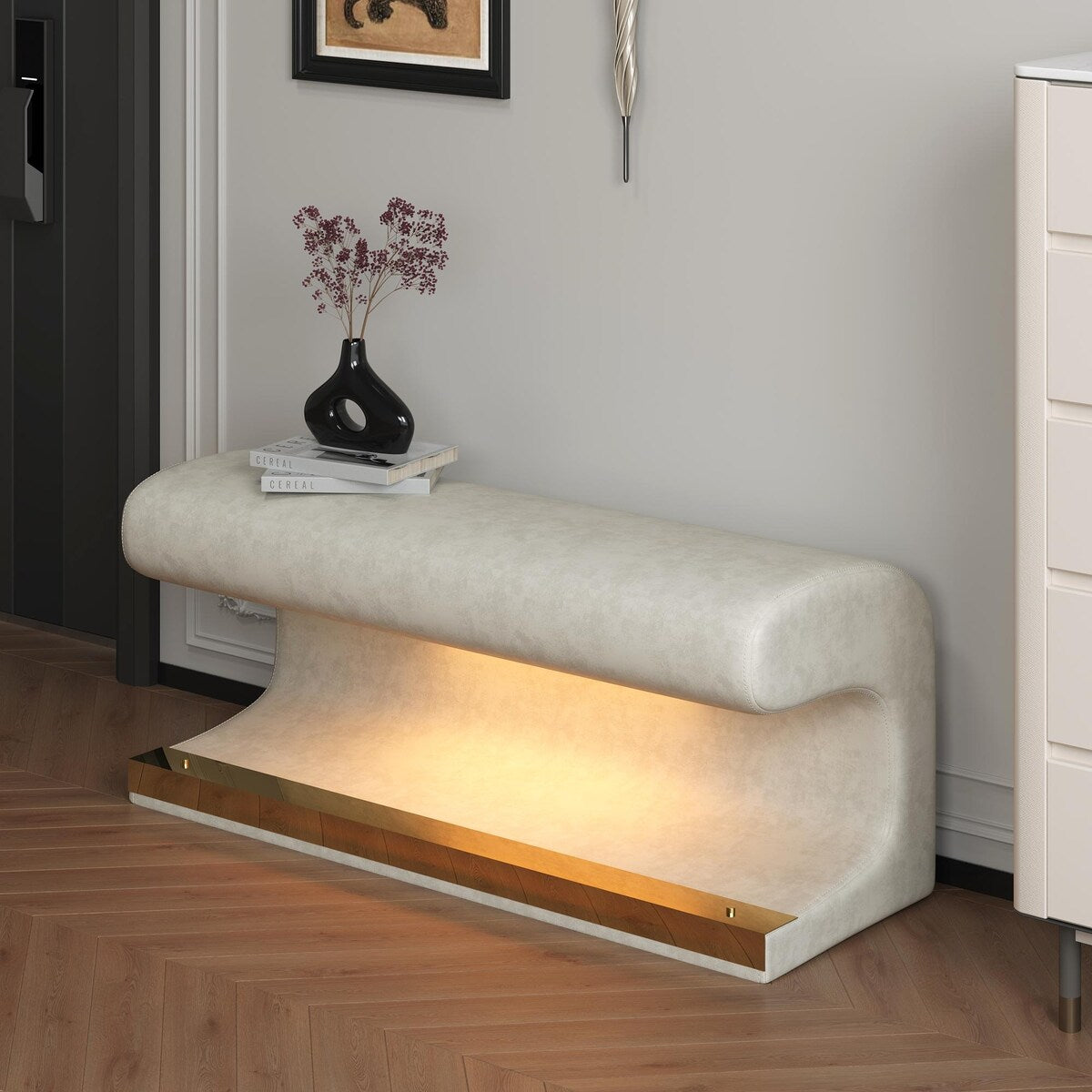 Entryway ottoman store