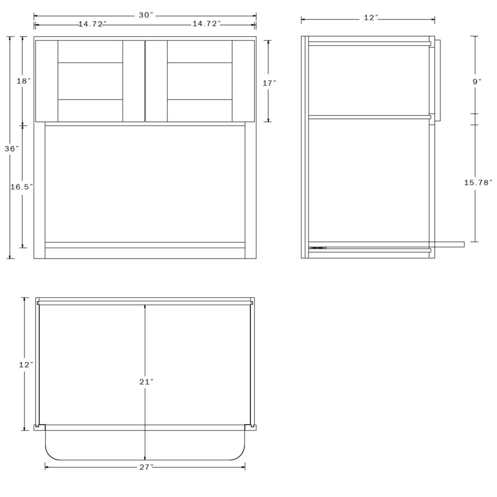 Everyday Cabinets 30-inch White Shaker Microwave Wall Kitchen Cabinet ... Everyday Cabinets 30-inch White Shaker Microwave Wall Kitchen Cabinet ...