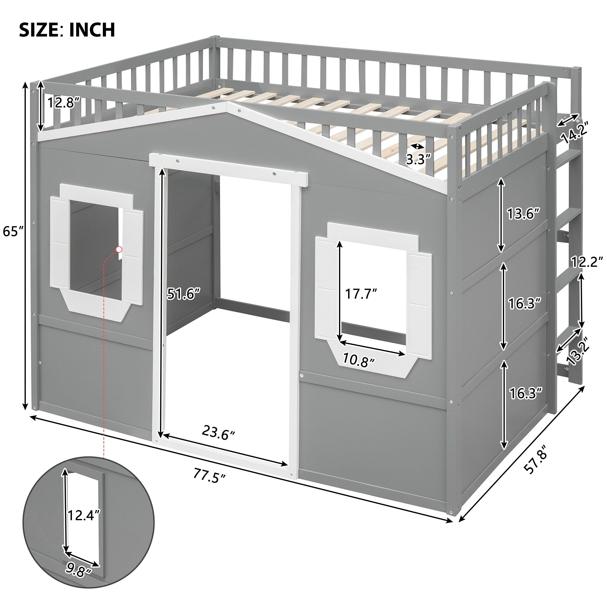 Eileen full loft bed store