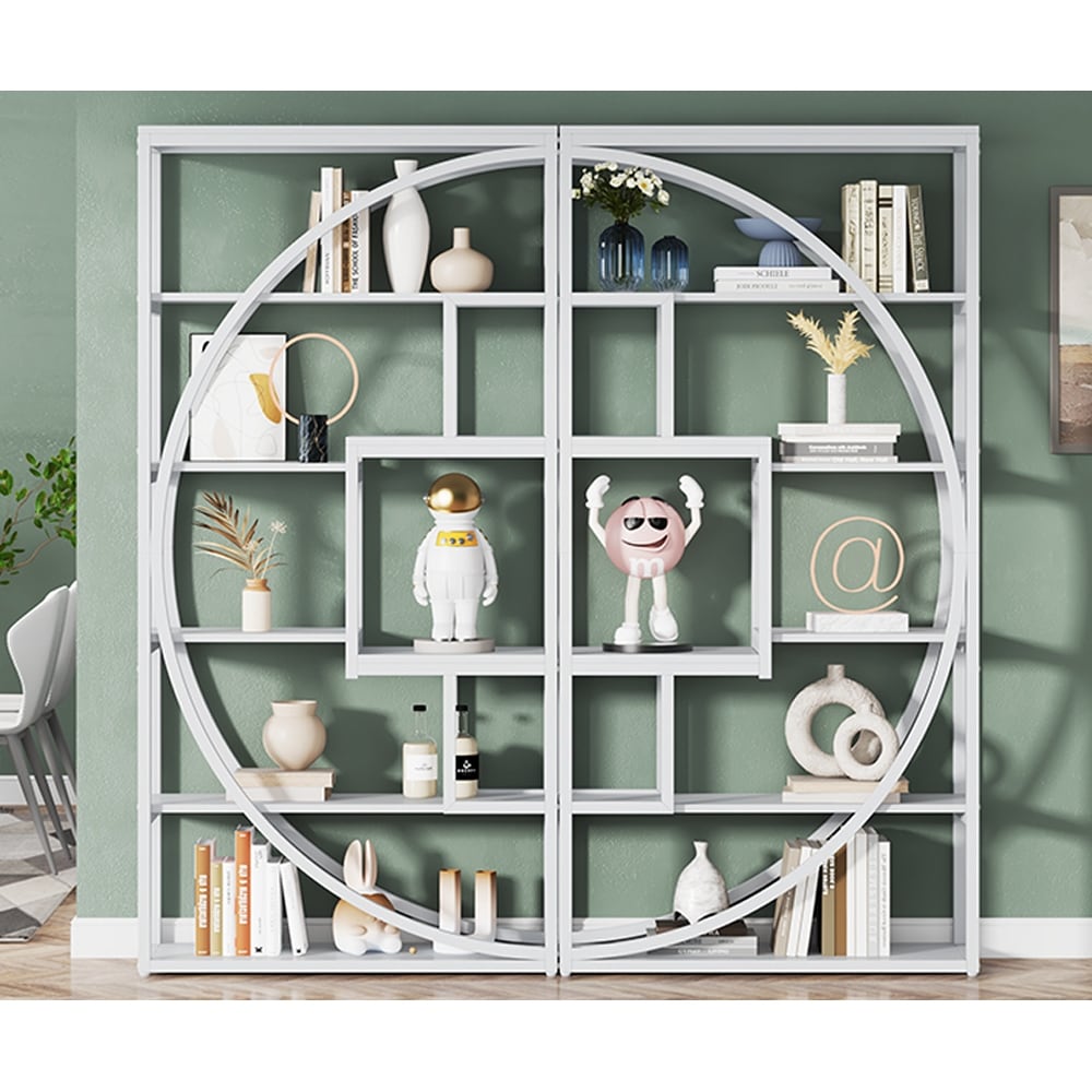 Modern geometric bookshelf store