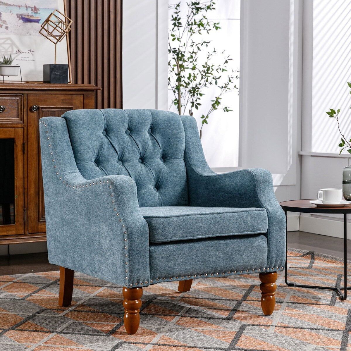 Button back bedroom chair store