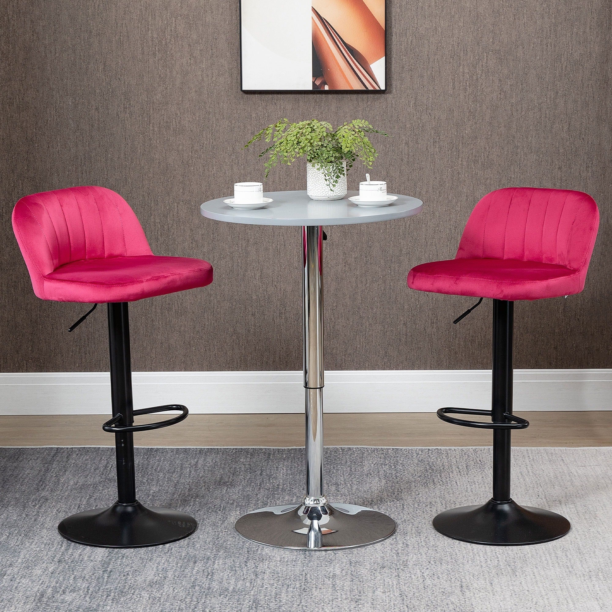 Homcom swivel bar stool store