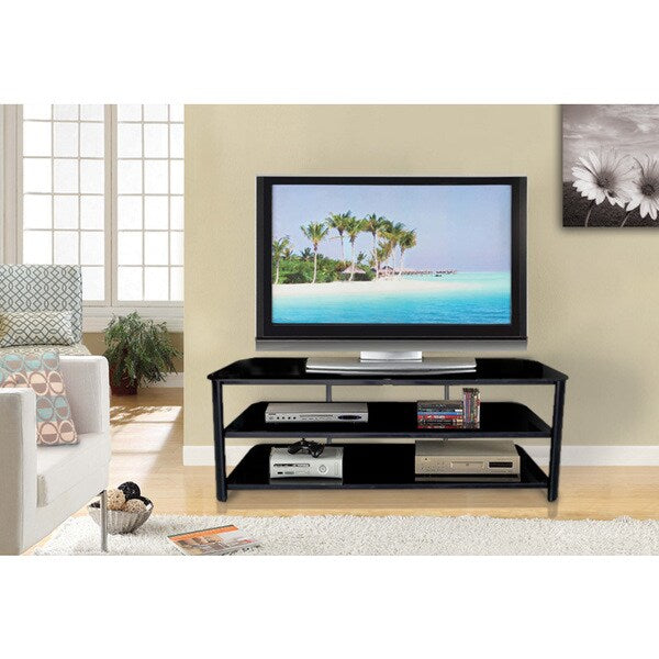 Innovex tv stand black glass store