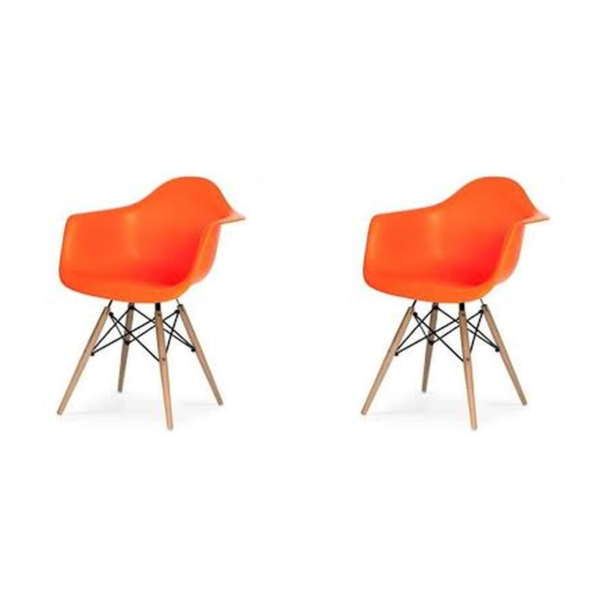 Kids Favourite Eiffel Bucket Dining Chair with Wooden Legs set of Two