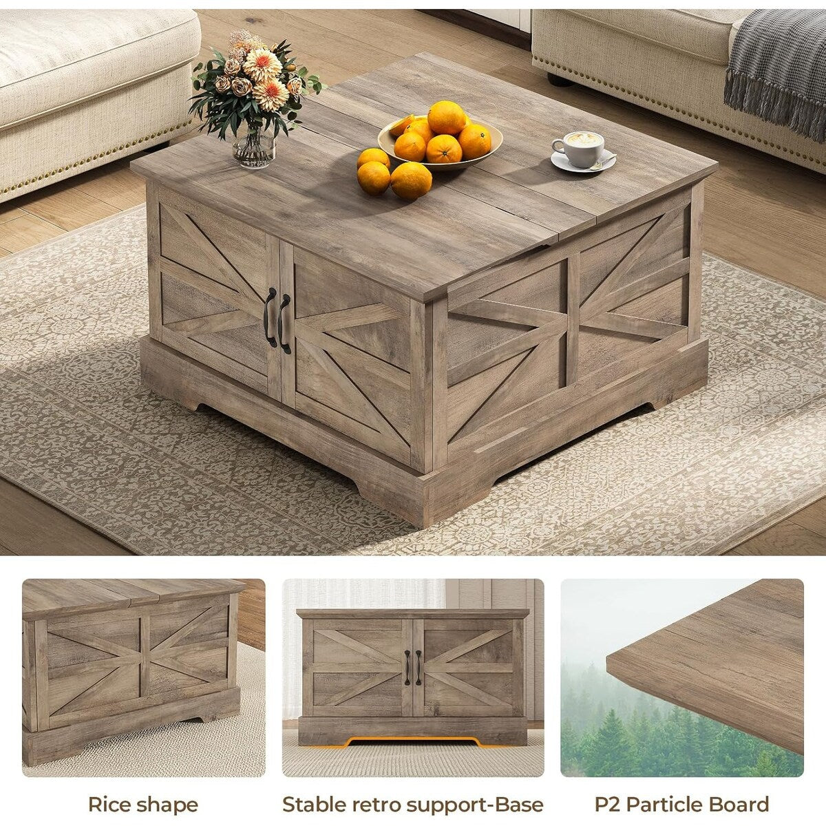 Square shape centre table store