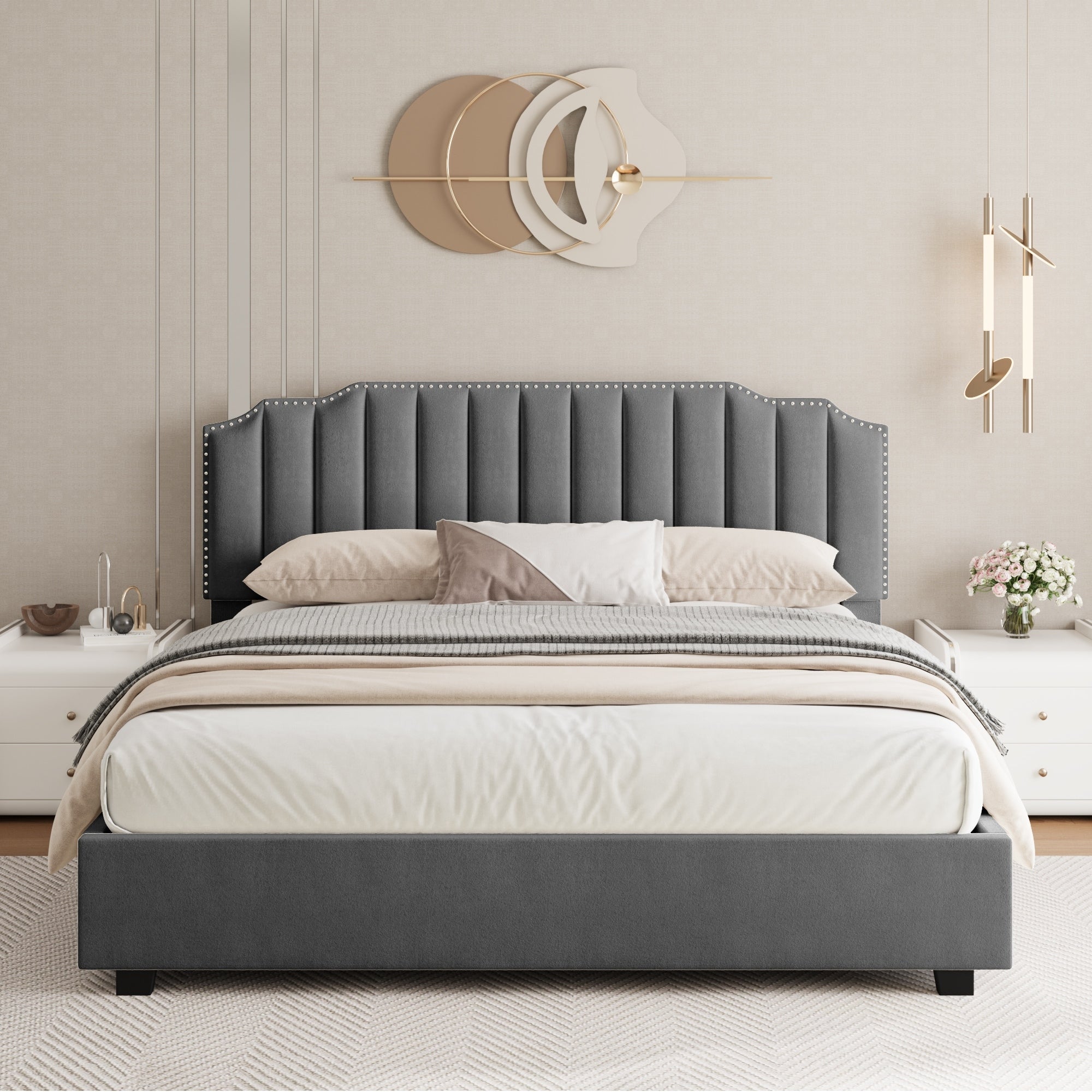Crushed velvet bed with lift up storage store