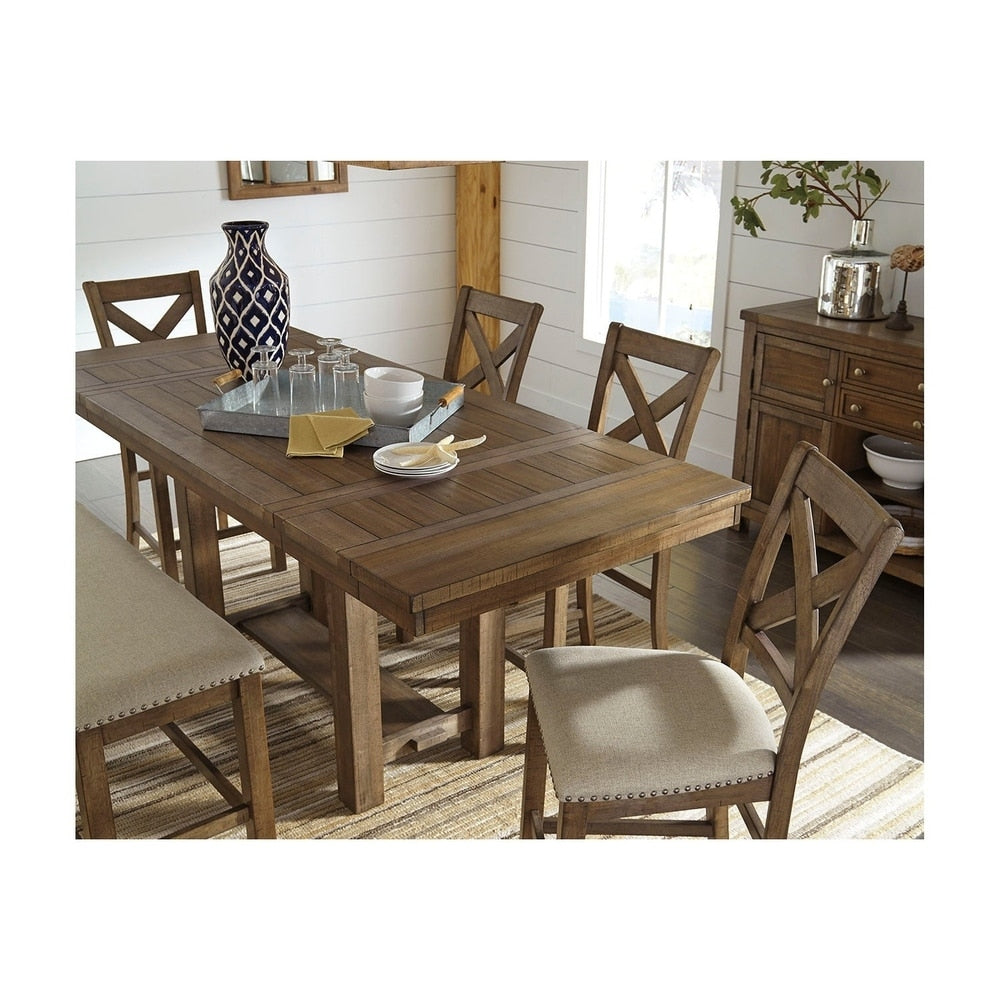 Moriville Counter Height Extension Table Grayish Brown 36 W x 86 Overstock