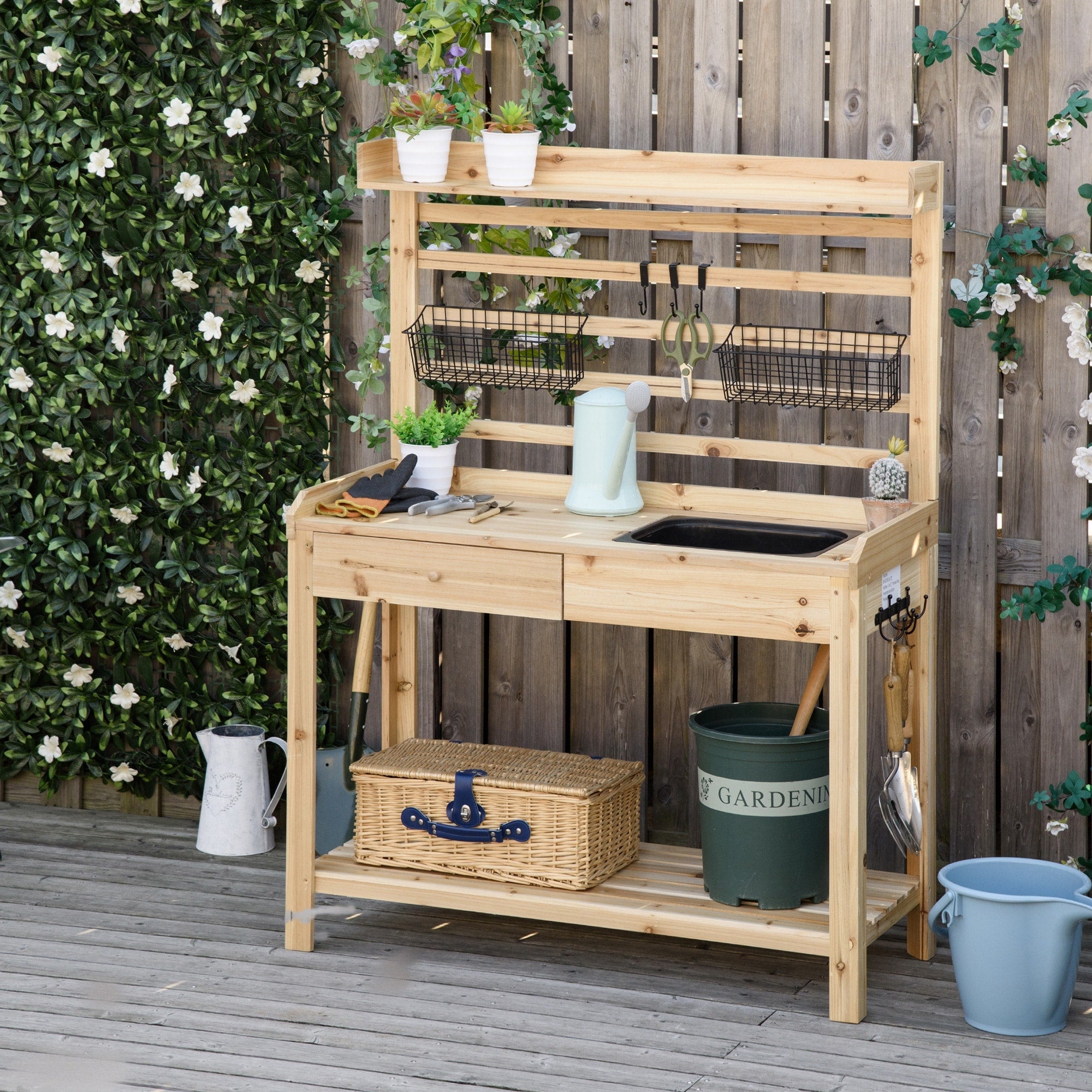 Overstock potting bench store