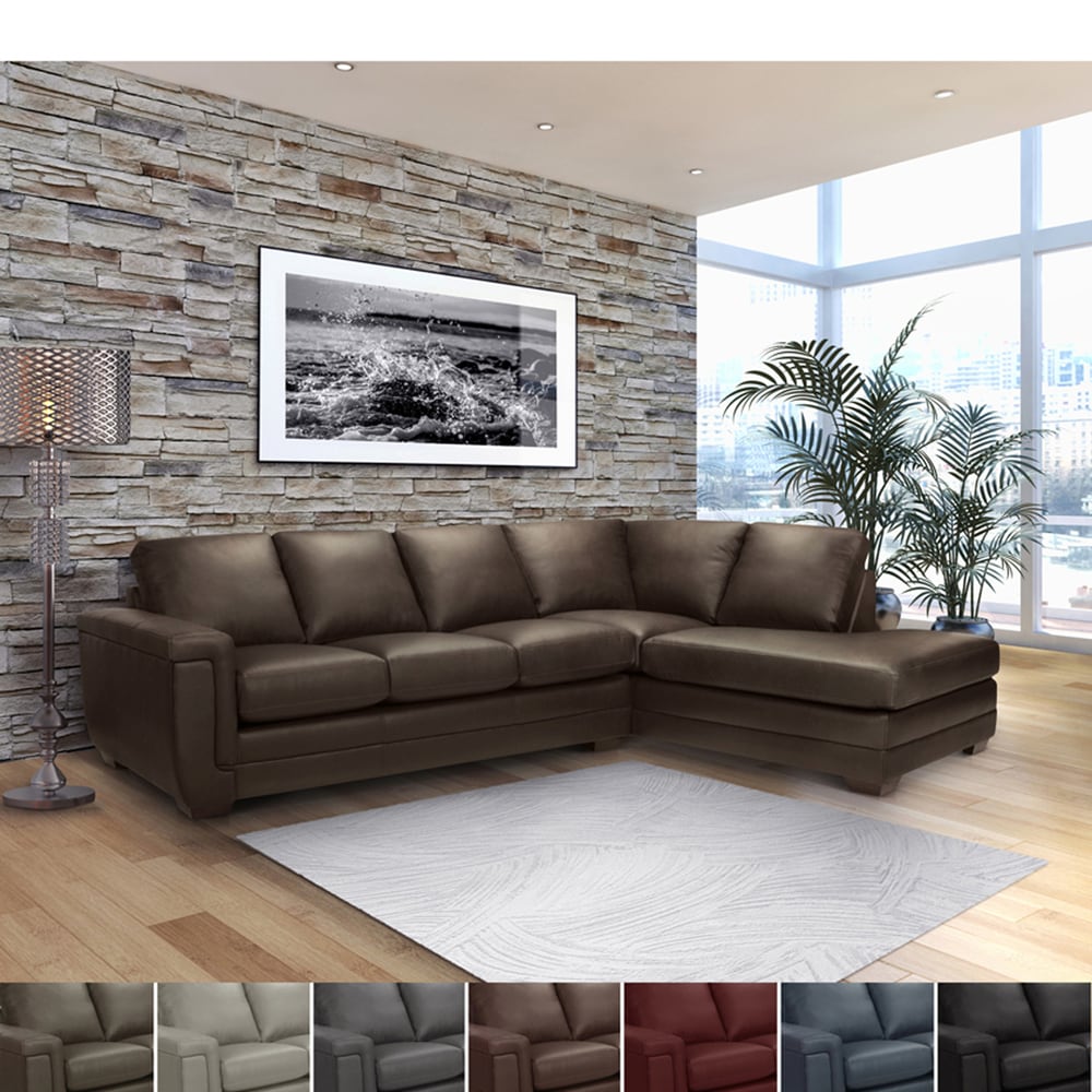 Top grain italian leather sofa store