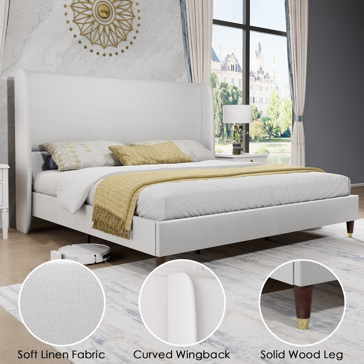 Overstock white bed frame store