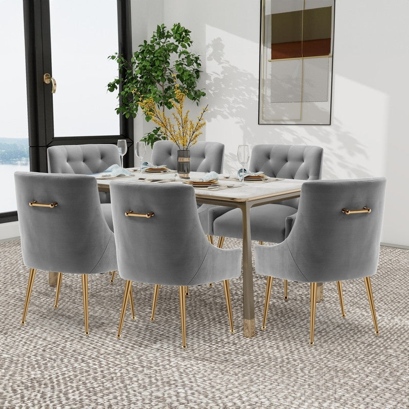 Dining chairs set of 6 grey store