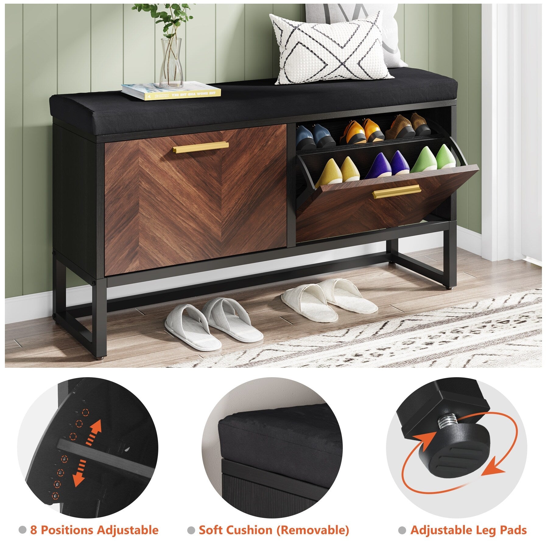 Modern shoe storage bench store