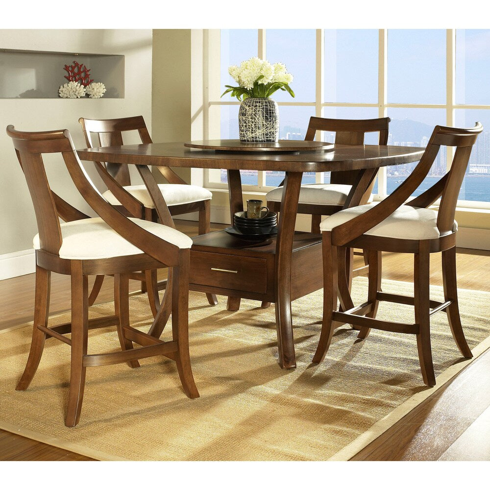 Somerton Dwelling Gatsby 5 piece Counter Height Dining Set Overstock