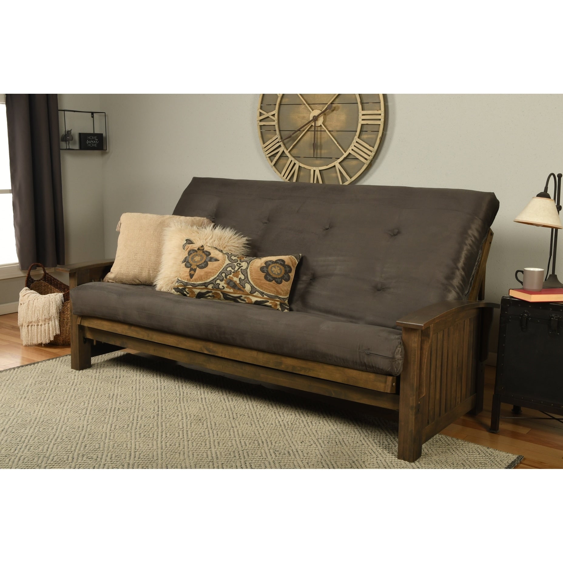 Futon suede store