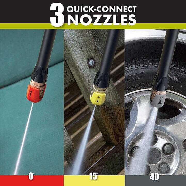 Sun Joe SPX2598 MAX Electric Pressure Washer Onboard Foam Cannon Quick Connect Nozzles 2000 PSI