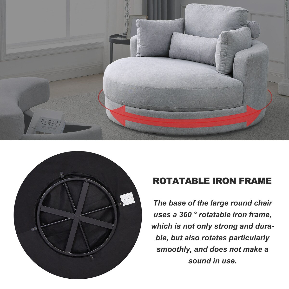 Large round couch chair store