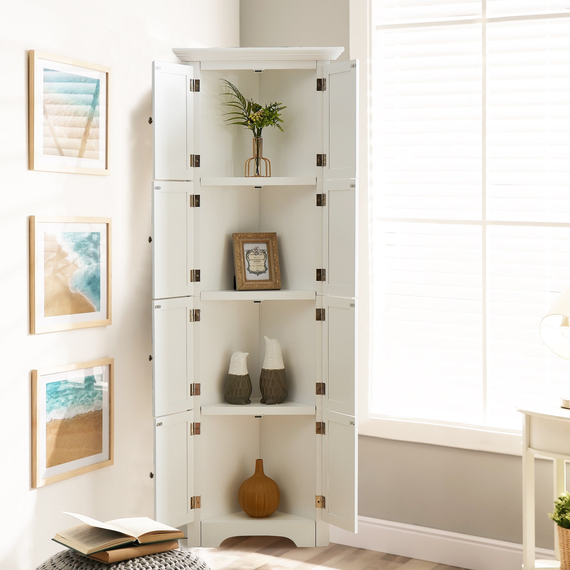 Large corner storage unit store