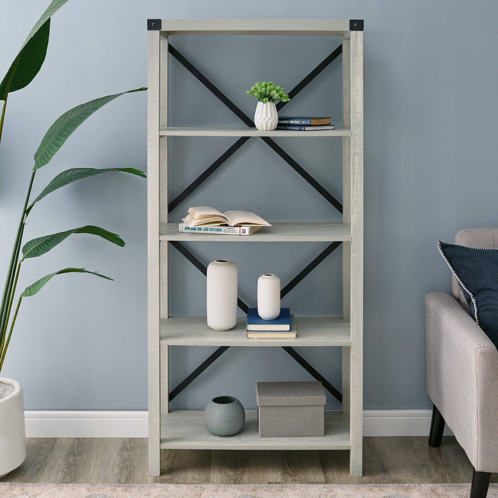 Middlebrook Designs 64 inch Open Back Bookshelf Overstock