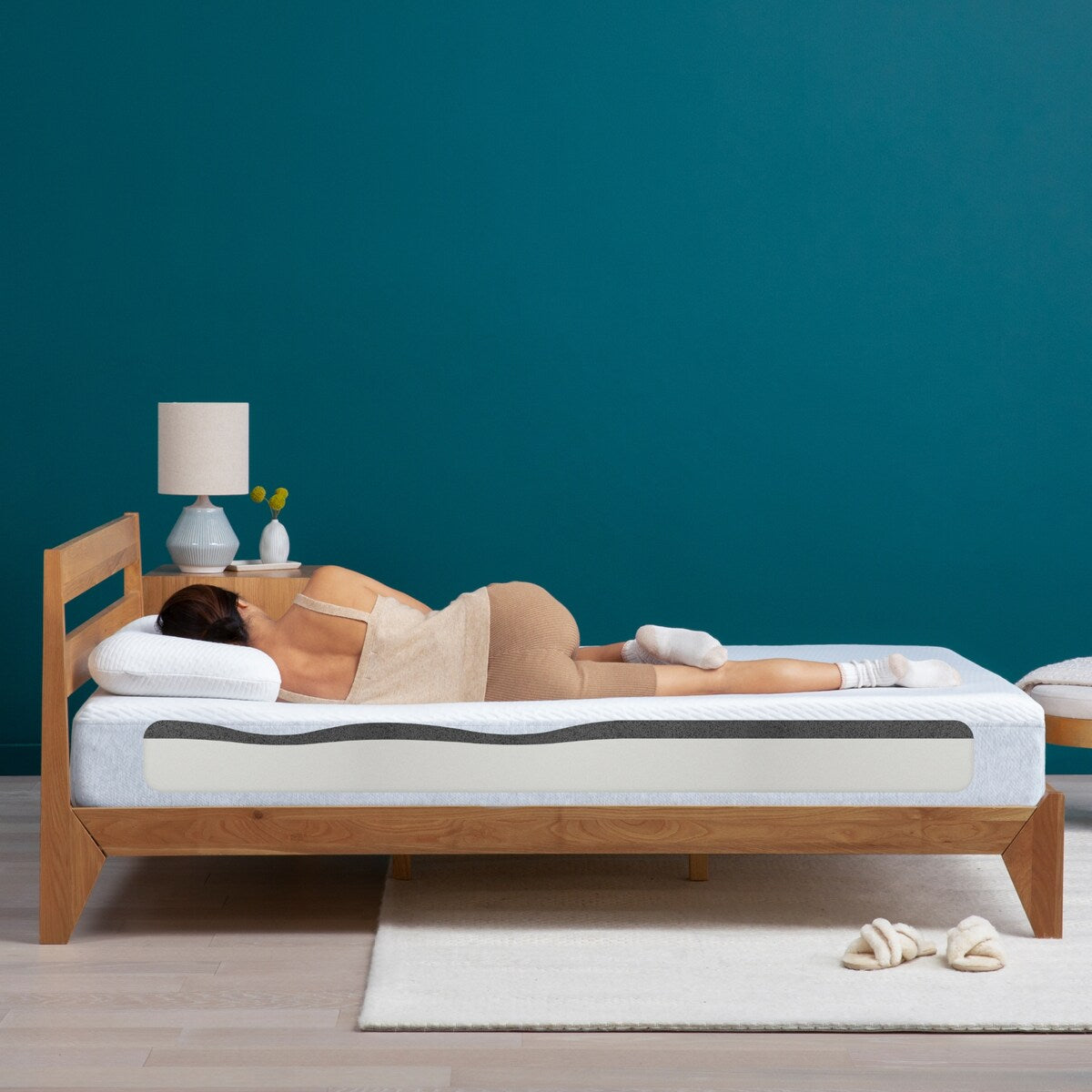 Overstock mattress in a box store