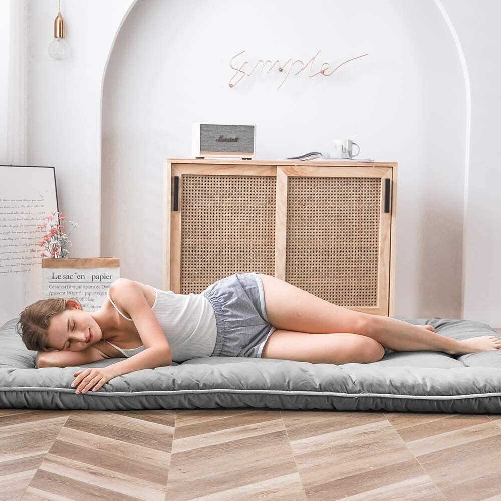 Traditional Japanese Foldable Portable Floor Futon Mattress Overstock