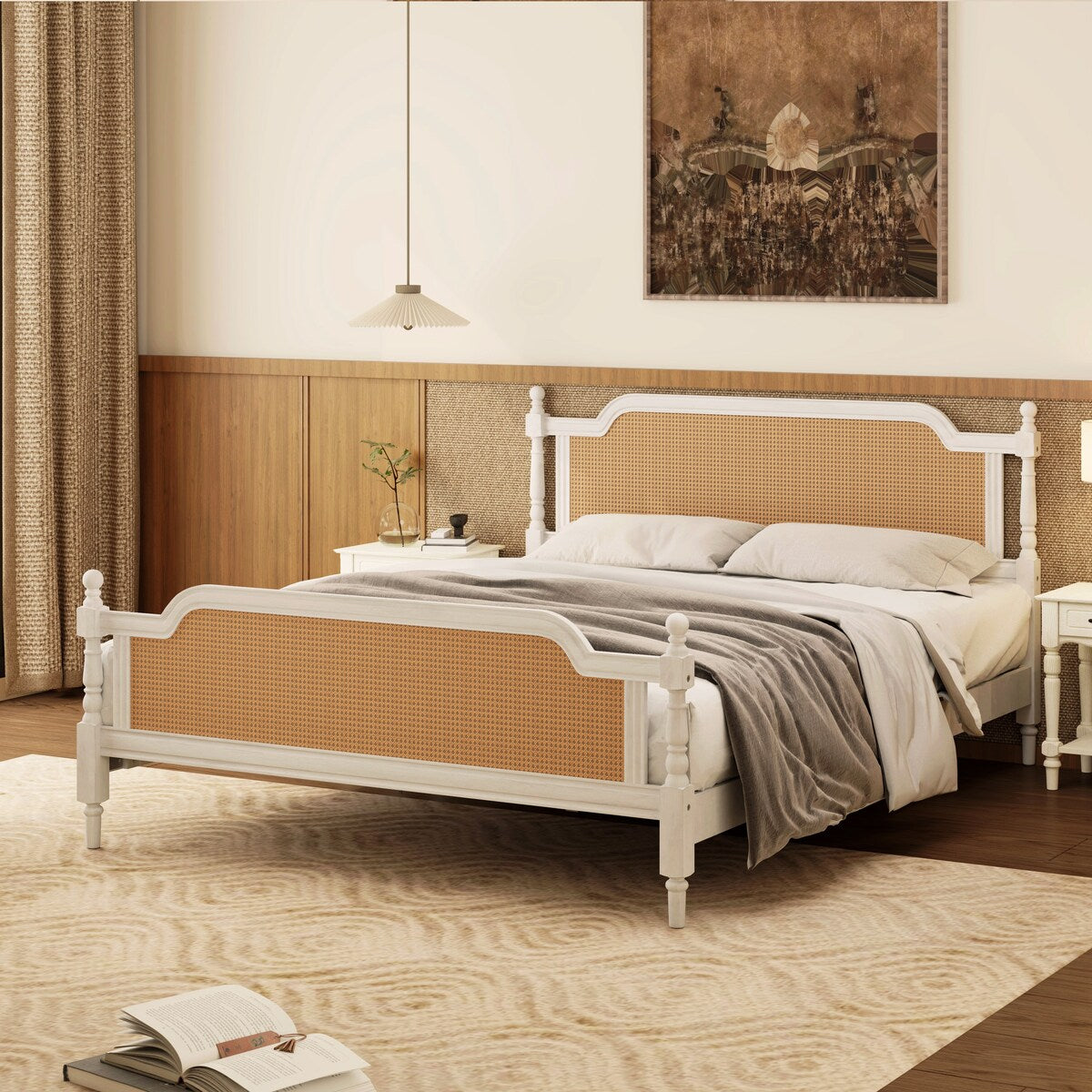 Traditional wood bed frame store