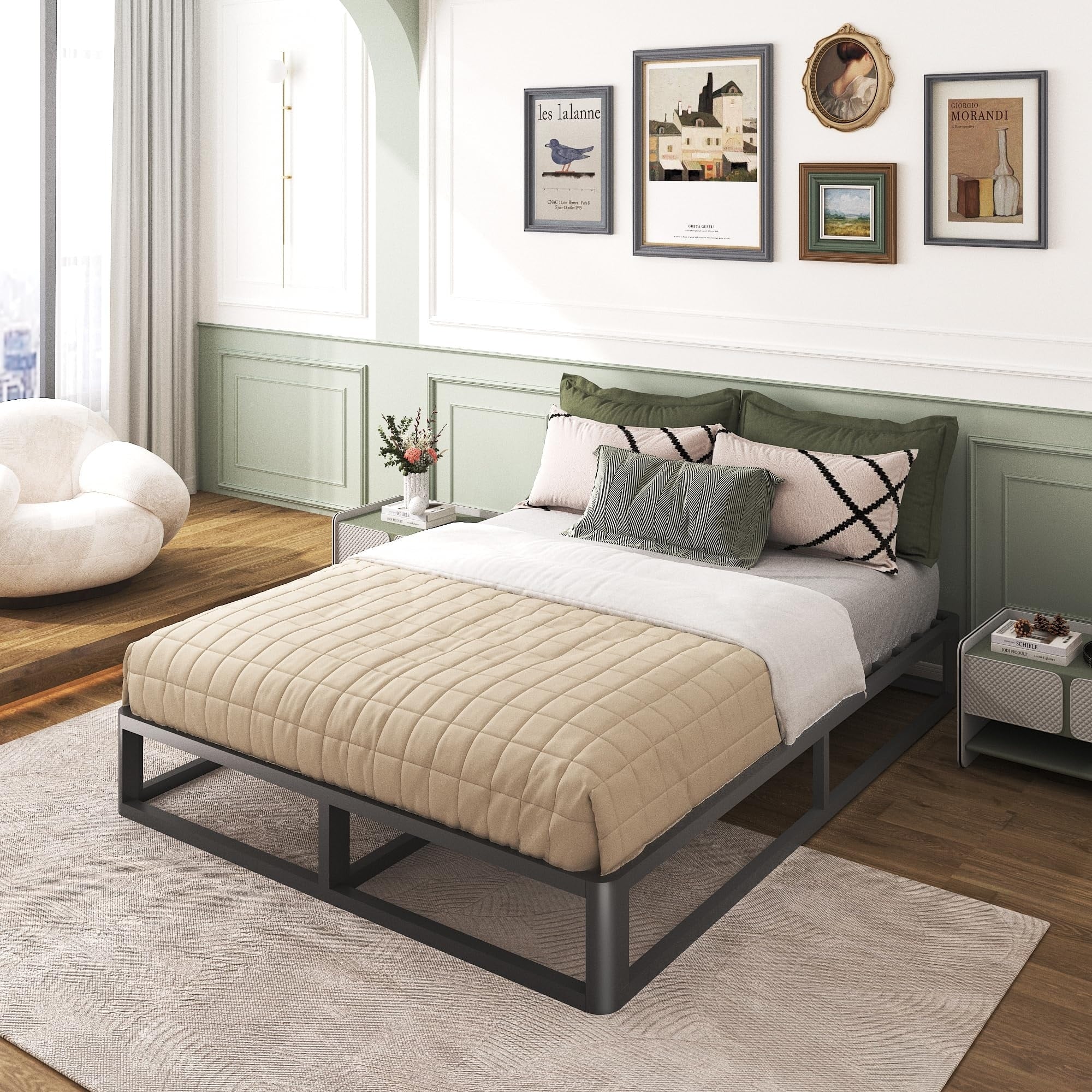 10 inch bed frame queen store